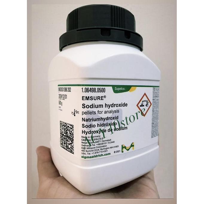 Jual MERCK 1.06498.0500 SODIUM HYDROXIDE PELLETS 500G - Kota Bekasi ...