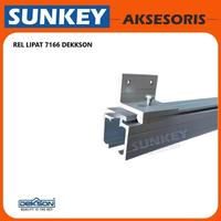 Jual Rel Pintu Lipat Aluminium Panjang 3 Meter ( 4 Daun Pintu ) Dekson ...