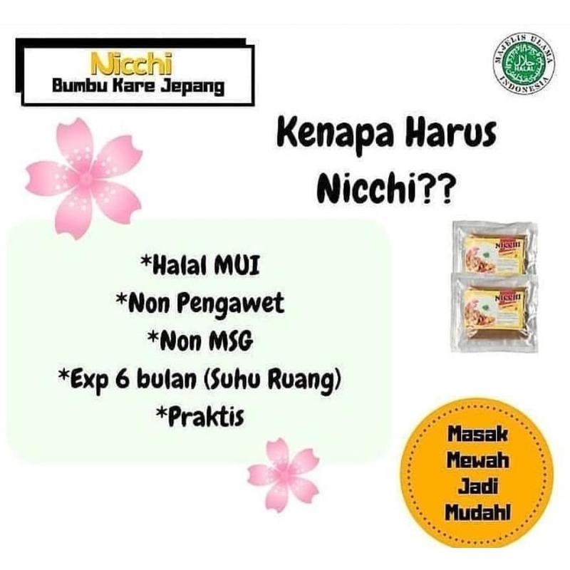 Terlaris Nicchi Bumbu Kare Jepang - Bumbu Kari Jepang 100g - Nicchi ...