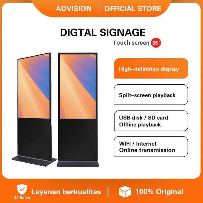 Jual Digital Signage 55 Inchi Touchscreen Android/Windows - Windows ...