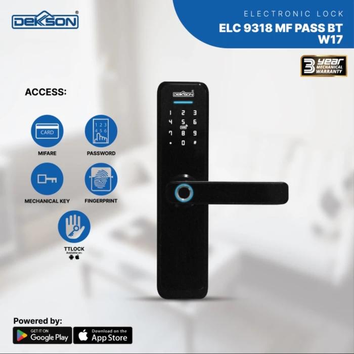 Jual Electronic Lock/ Kunci Digital/ Dekson/ ELC 9318 MF PASS BT W17 ...