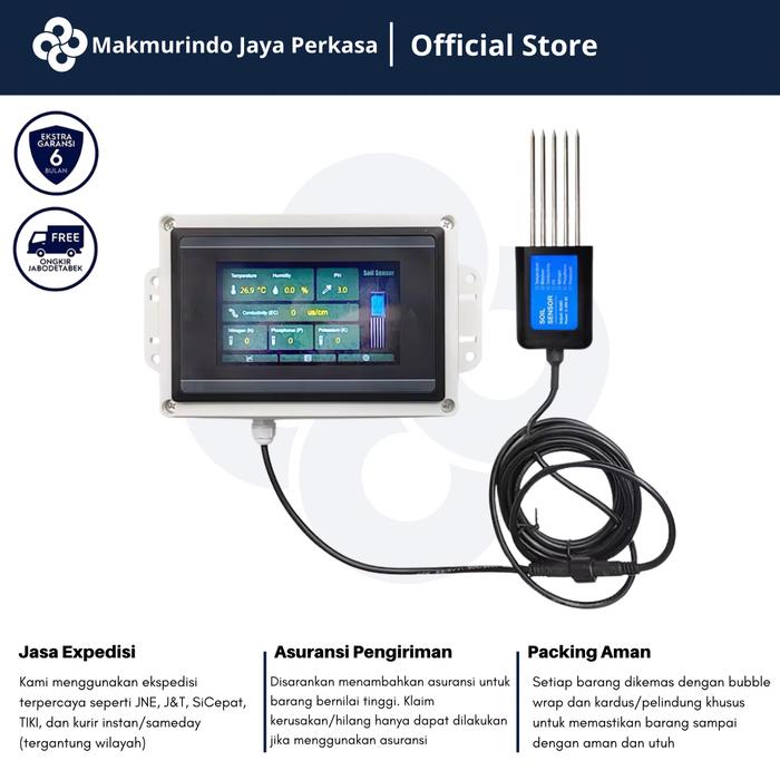 Jual Sensor NPK PH EC TH Soil Moisture Soil Analyzer Data Logger 7in1 ...