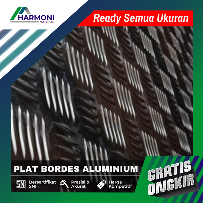 Jual Plat Bordes Aluminium Tebal 0.7mm 1mm 1.5mm 2mm 3mm 4mm 4.5mm 5mm ...