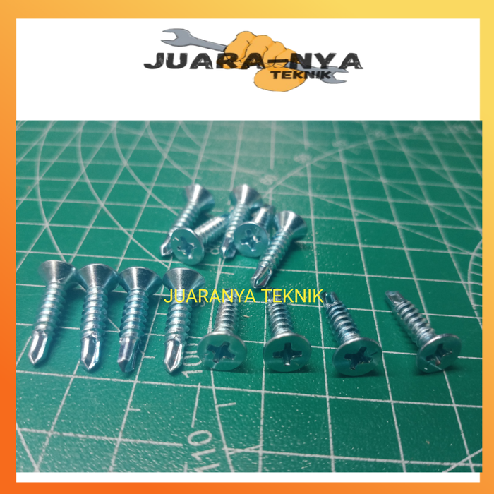 Jual Skrup SDS FH #6 x 20 / Skrup Roofing FH Drilling 6 x 20mm - Kota ...