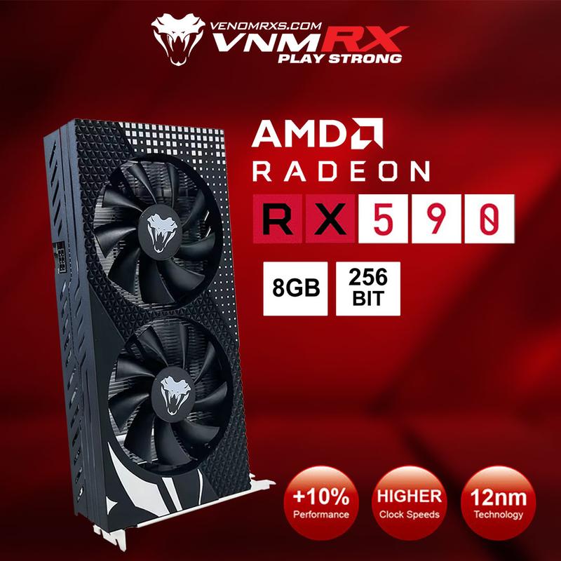 VenomRX VGA Card Radeon RX 590 8GB DDR5 256 Bit - Shop | Tokopedia