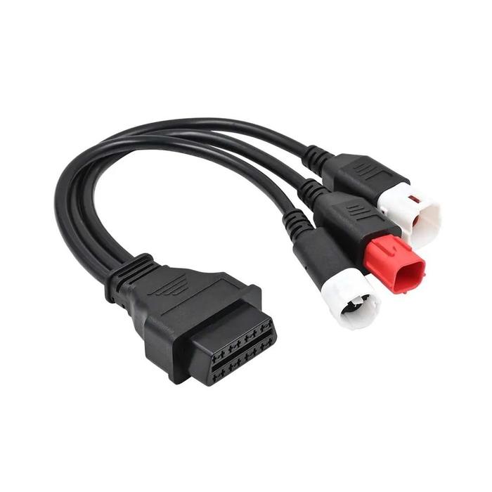 Jual 3 4 6 PIN Motorcycle OBD2 Diagnostics Connector For Yamaha 3PIN ...