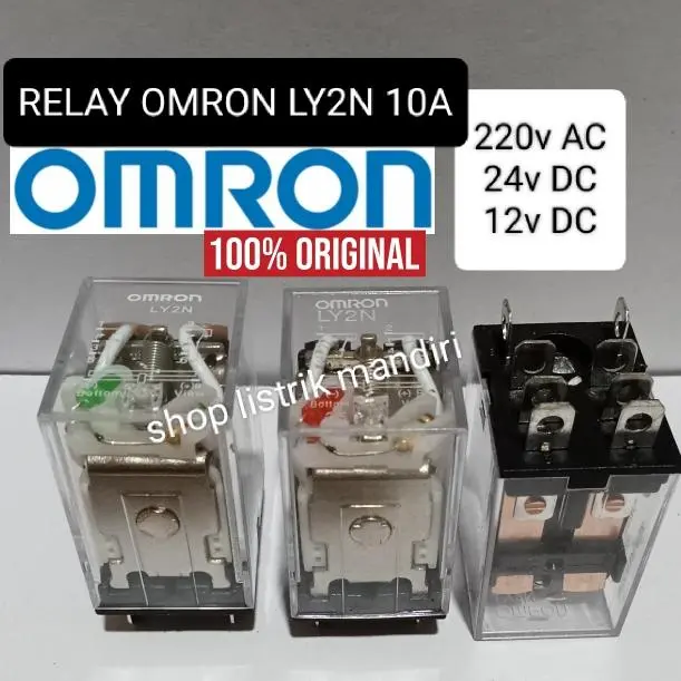 relay omron LY2 LY2N-J LY2N 220VAC 5A 8kaki - Shop | Tokopedia