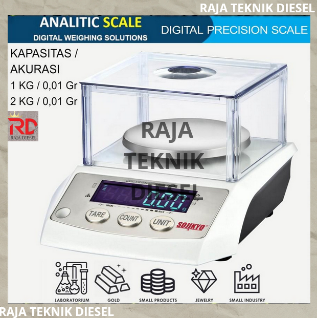 Jual SOJIKYO Timbangan Analitic Digital Scale LED Analitik Emas Lab 1 ...