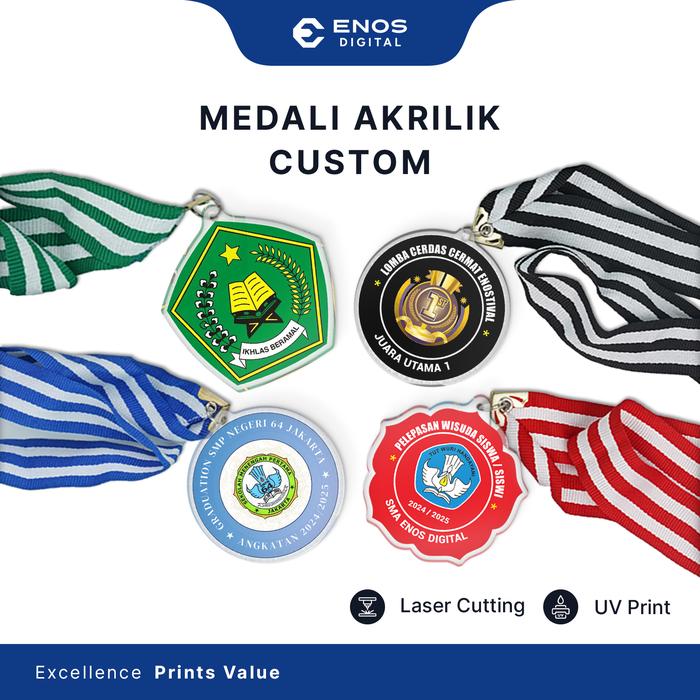 Jual Medali Custom Medali Wisuda Medali Graduation Medali Akrilik - MD ...