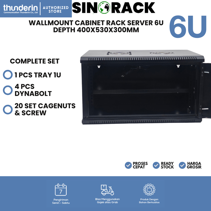 Jual Wallmount Rack Server 6U. Rack Server Ukuran 6U - Free 1 Fan ...