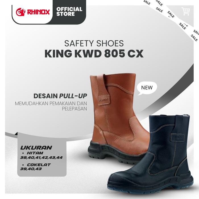 Jual Sepatu Safety Safety Shoes Kings KWD 805cx - Hitam, 39 - Kota ...