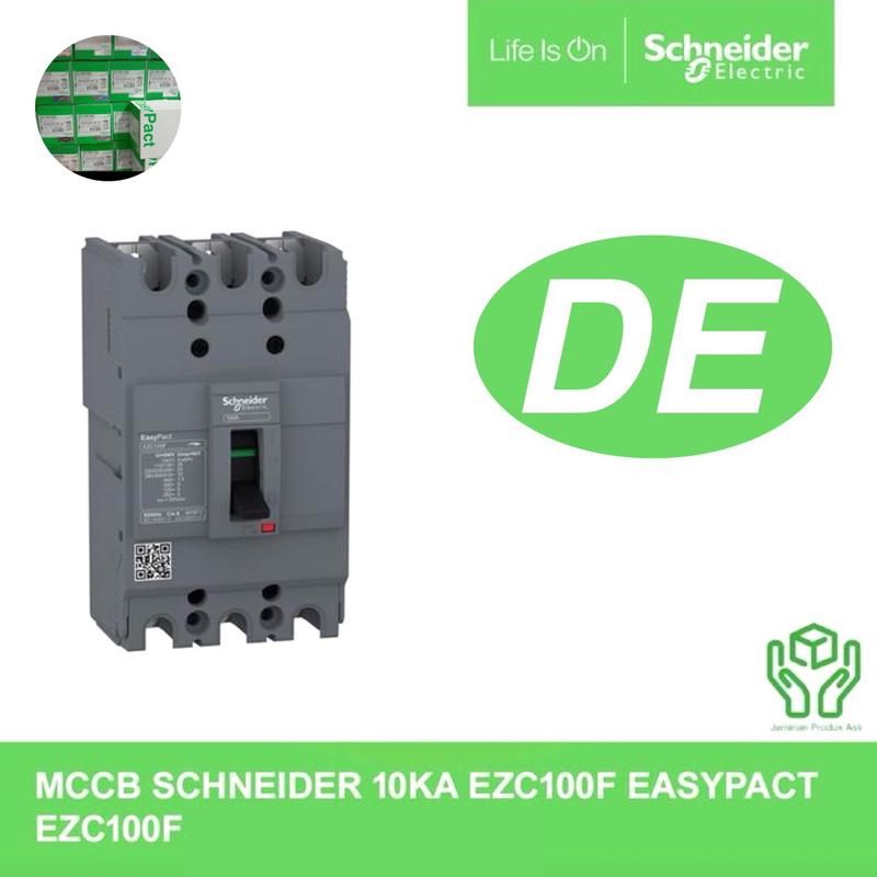 MCCB EZC100F 3P 50A/40A/30A/25A/20A/15A - Shop | Tokopedia