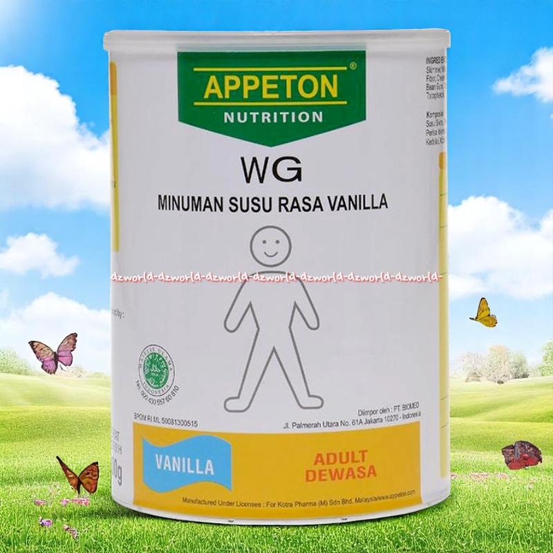 Appeton 450gr Nutrion WG Rasa Vanilla 450gram Susu untuk Menambah ...