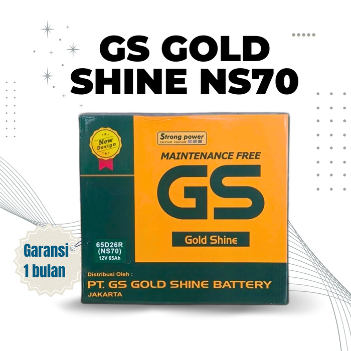 Promo Aki Toyota Kijang Kapsul GS Goldshine NS70 65D26R Aki kering ...