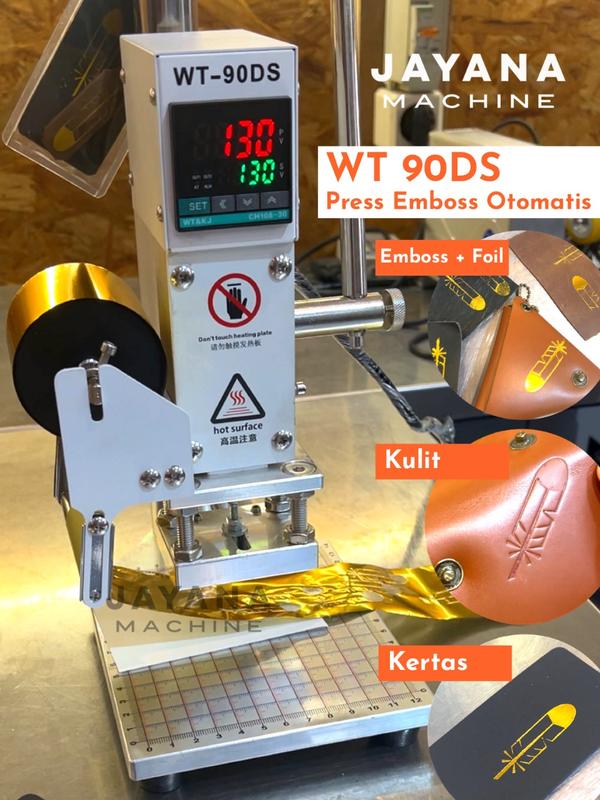 Mesin Emboss Kulit Hot Stamping Foil | Kartu Kayu Imitasi - Shop ...