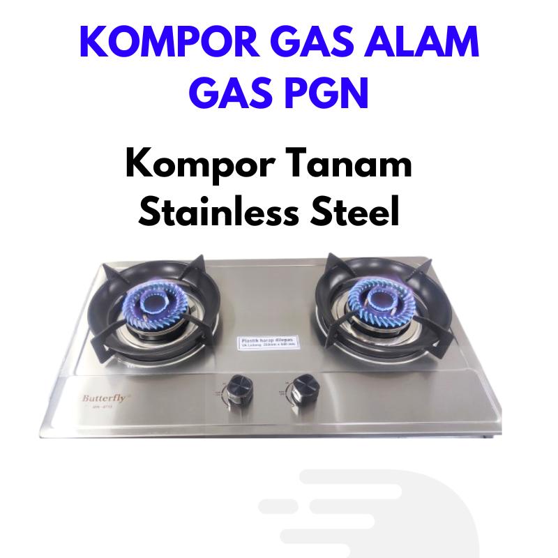 Kompor Tanam LPG 2 Tungku Butterfly Pemantik menggunakan Batre - Shop ...