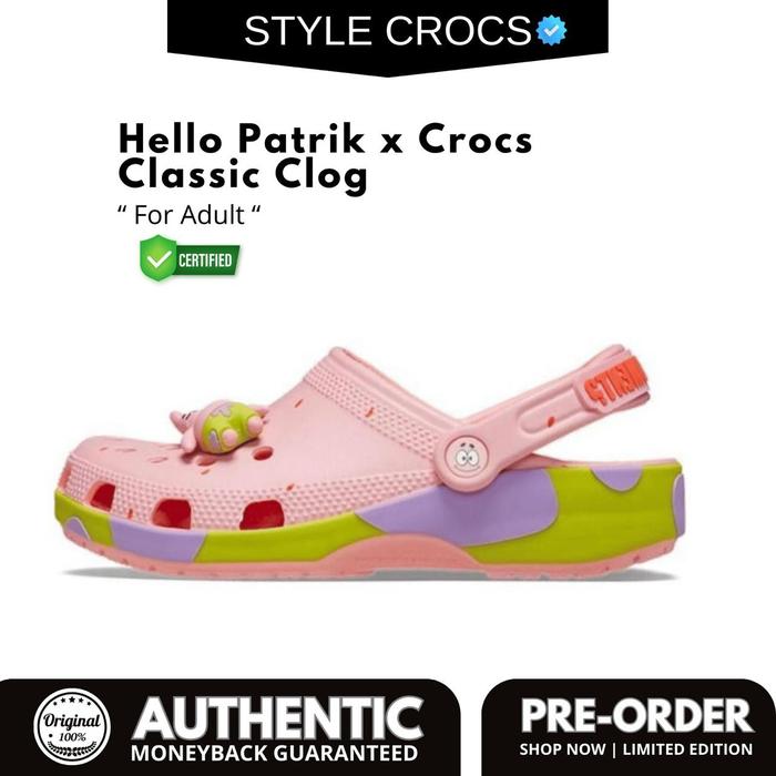 Jual Crocs Patrick Classic Clog Unisex 100% Original - Jakarta Pusat ...