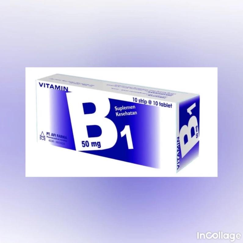 Vitamin B1 50 Mg AFI farma Box - Shop | Tokopedia