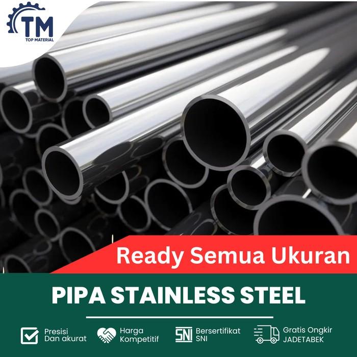 Jual Pipa Stainless Steel SS SUS 304 316L 201 SCH 40 Diameter 3/8" 1/2 ...