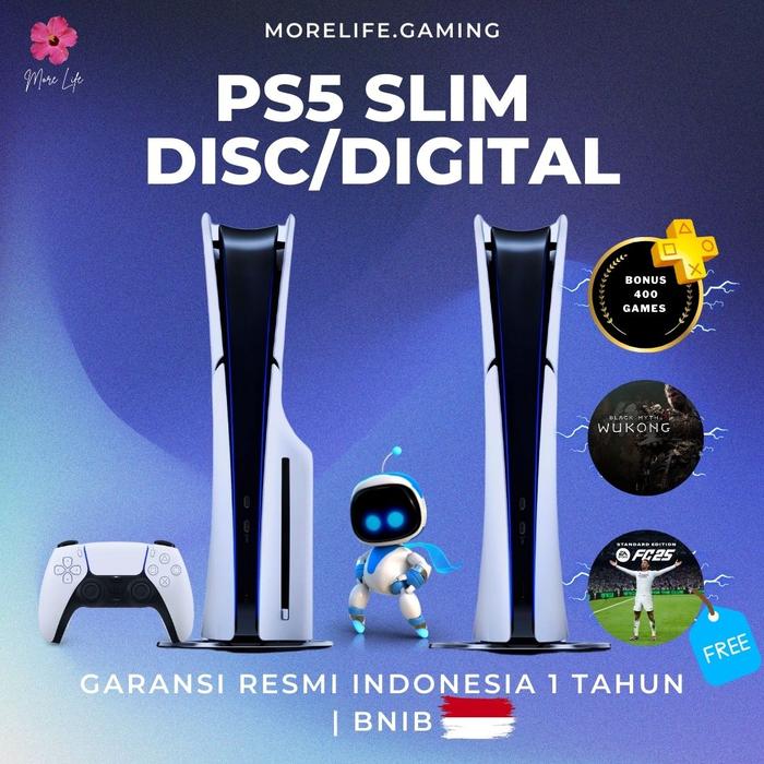 Promo PS5 Slim Disc & Digital Edition, Garansi resmi Indonesia, Bonus ...