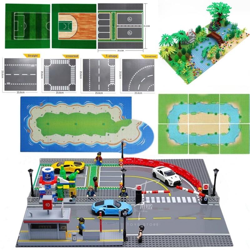 Base Plate Bricks Jalan Raya Building Blocks Parking Area City - Shop ...