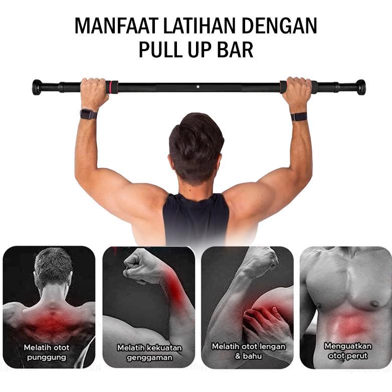 Top Pull Up Bar Peralatan Kebugaran Serbaguna Pull up bar ukuran 60-100 ...