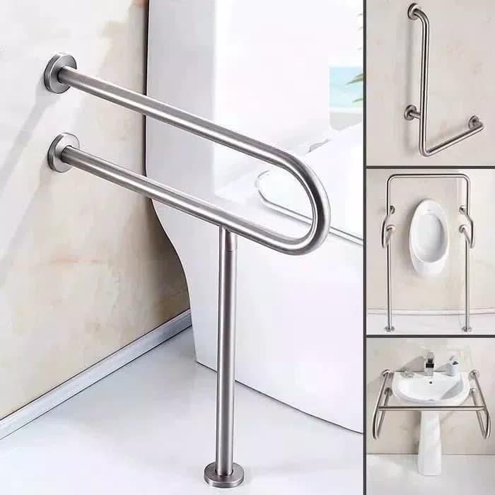 Jual Grab Bar Disability safety stainless/pegangan closet duduk kamar ...
