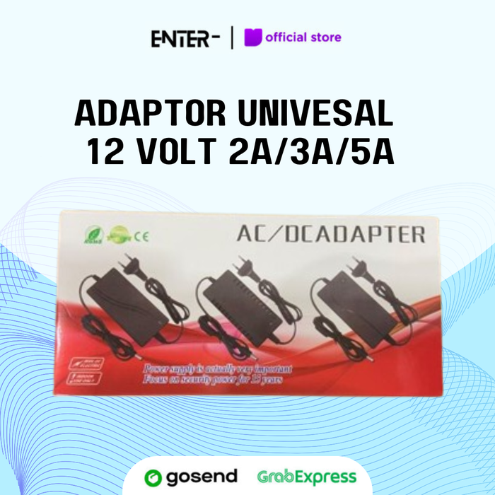 Jual Adaptor Universal 12 Volt 2A 3A 5A - 12V 3A - Kota Batam ...