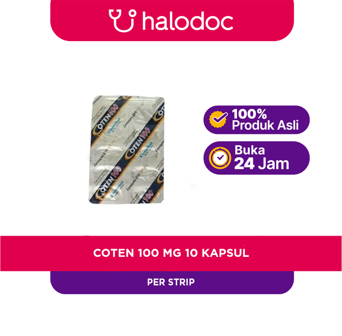 Jual Coten 100 mg 10 Kapsul - Vitamin multivitamin - Jakarta Selatan ...