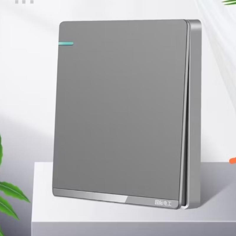 saklar lampu rumah/hotel model terbaru warna grey - Shop | Tokopedia