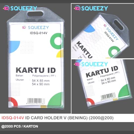 casing id card karet 1 sisi(muka) / T-014V -bening / Termurah - Shop ...