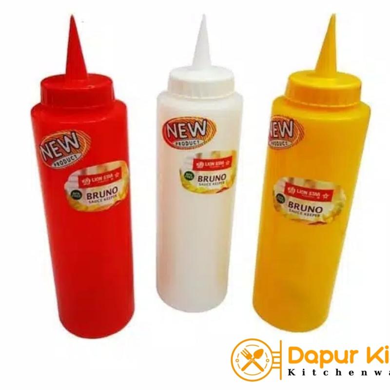 Botol Mayonaise Saus Saos Kecap Lion star Tutup Runcing - Shop | Tokopedia