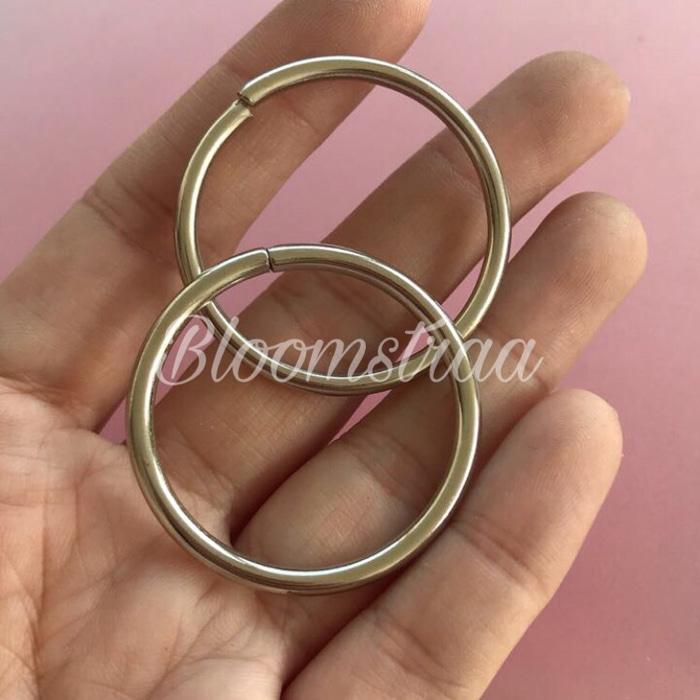 ring o 3,5 cm nikel metal lingkaran ring bulat besi 3,5cm 35mm - Shop ...