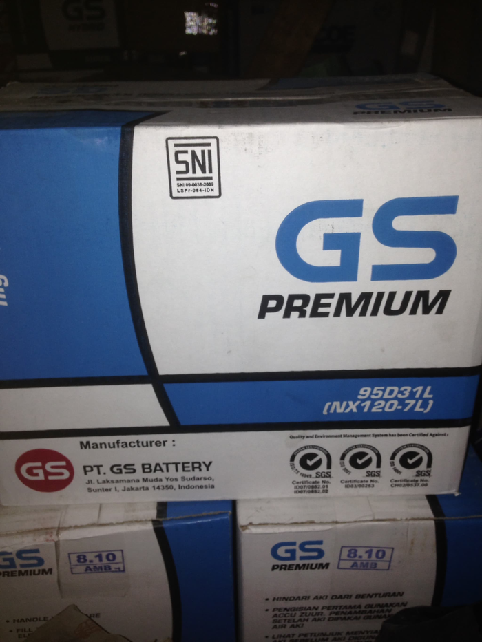 Jual GS PREMIUM 95D31L NX120-7L aki mobil Pajero Fotuner H1 Santa Fe ...