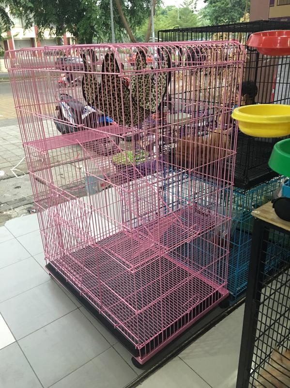 Kandang kucing 3 lantai ada ayunannya - Shop | Tokopedia