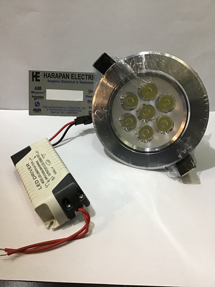 Jual LAMPU DOWNLIGHT 7 mata 7 watt LED SPOT just cahaya KUNING / PUTIH ...