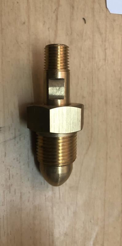 nepel connector cyl valve BS3/ oxygen x 1/4” npt male - Shop | Tokopedia