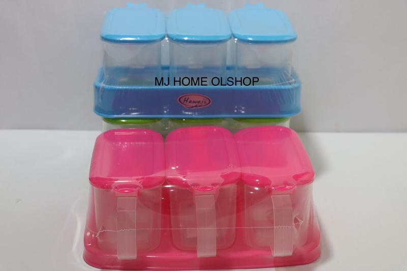 Tempat Bumbu Hawaii Inari Set 3 + Tatakan - Shop | Tokopedia