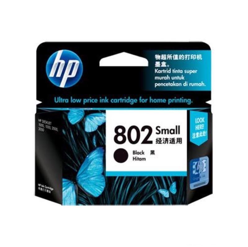 Cartridge HP 802 Small Black OriginaL 100% - Shop | Tokopedia