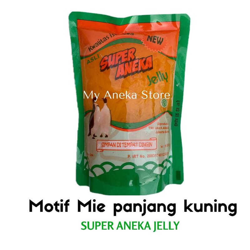 Jelly motif mie panjang kuning Super aneka Jelly - Shop | Tokopedia