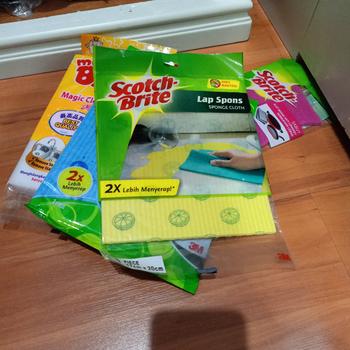 3M Scotch Brite Kain Lap Spons Sponge Kamar Mandi ID-822 - Shop | Tokopedia