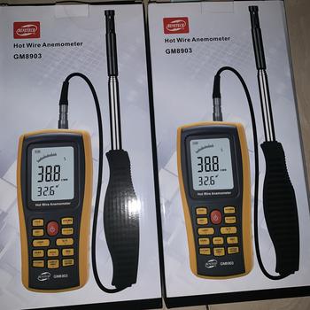 Hot Wire Anemometer Benetech GM8903 USB Data Air Velocity Temperature ...