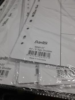 BANTEX Index Divider A4 6045-07 - Putih - Shop | Tokopedia