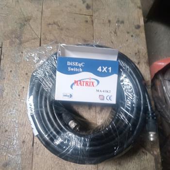 Kabel Matrix RG6 Parabola + Jack Konektor F5 15 Meter 15m 5C - Shop ...