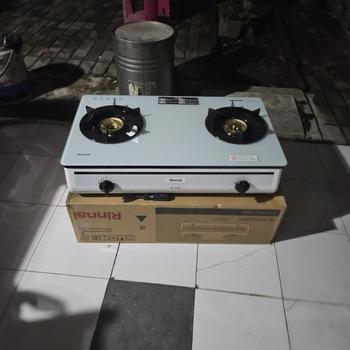 Rinnai Kompor Gas Kaca Tempered 2 Tungku RI 712 GA - 712GA W - Shop ...
