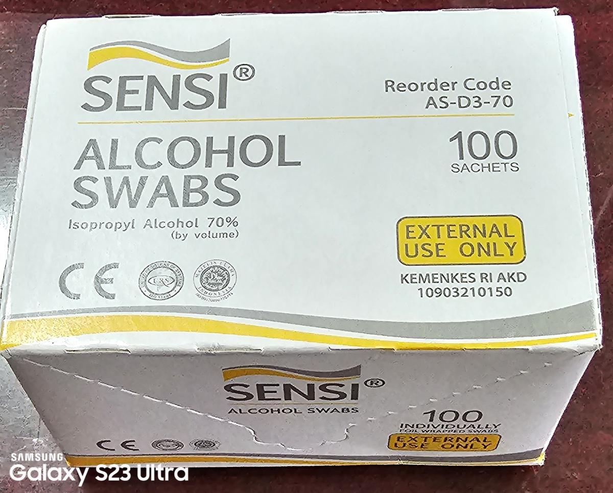 Alkohol Swabs Sensi/ sensi alkohol/tisu alkohol - Shop | Tokopedia