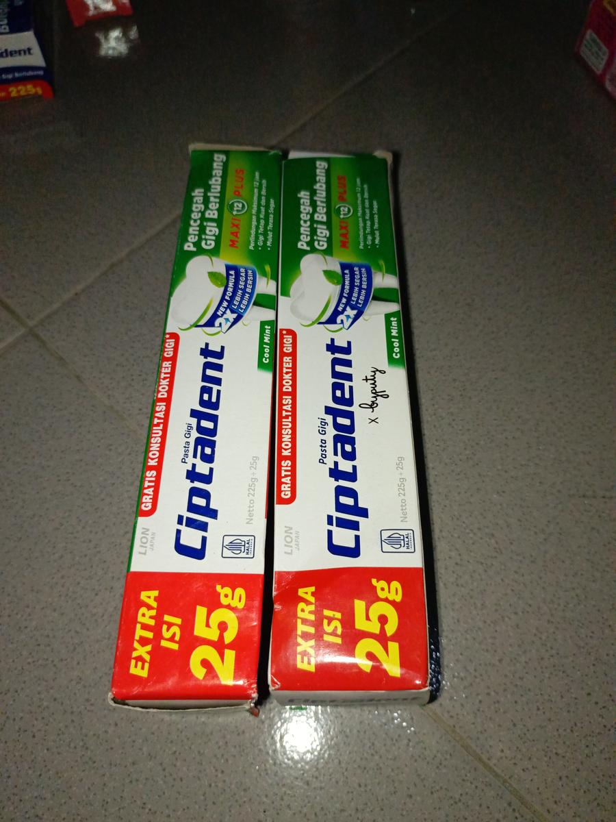 Ciptadent Pasta Gigi Cool Mint 225 + 25 gram Odol - Shop | Tokopedia