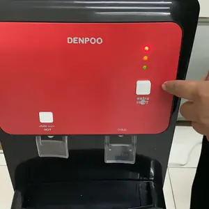 DENPOO DISPENSER MERAH DAN PUTIH GALON ATAS SERTA RAK BAWAH - DDK1101 ...