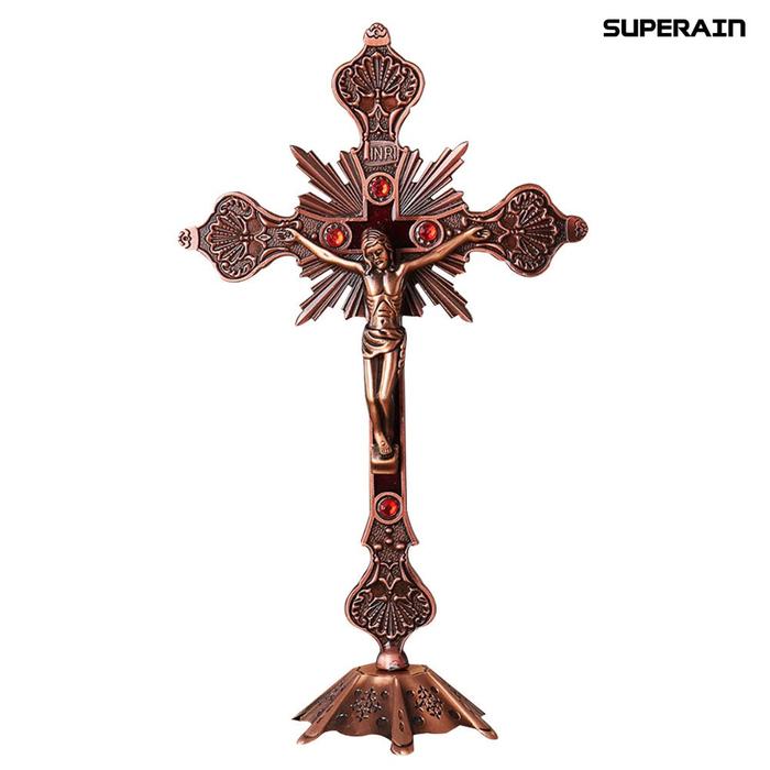 Jual Antique Catholic Religious Altar Standing Wall Crucifix Cross ur ...