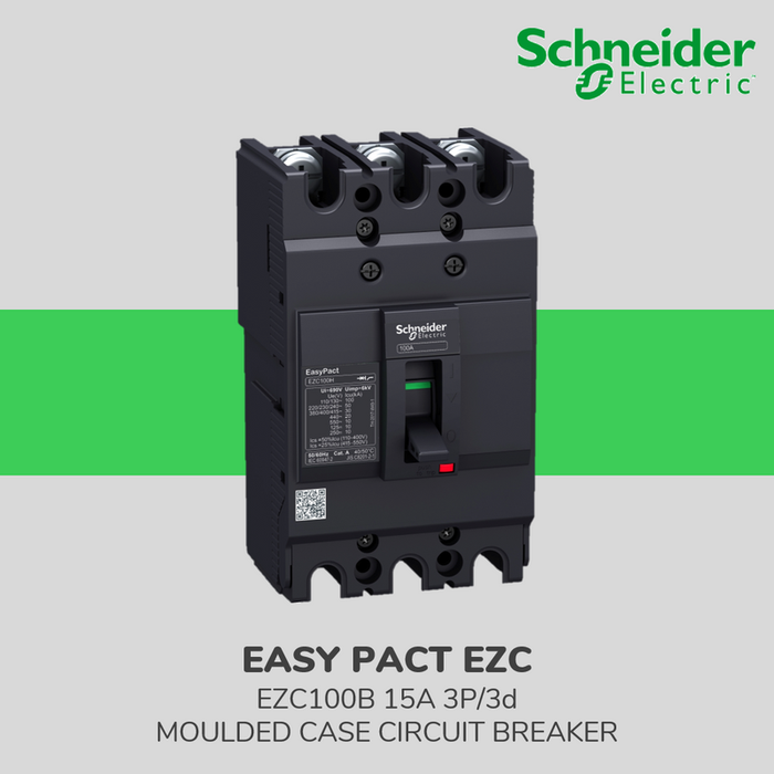 Promo Schneider EasyPact EZC100B Mccb 15A 3P 7.5Ka - EZC100B3015 Cicil ...